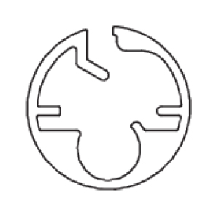 4910 System (41mm) : Bottom Bar Round (per metre)