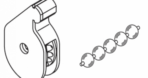 Metal bead chain continuous up to 100cm drop (200cm loop)