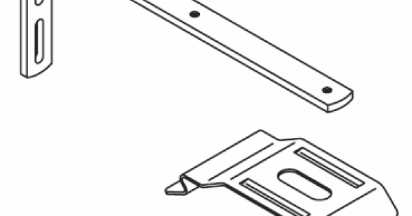 Vertical Blind system parts : 200mm Extension bracket complete ...