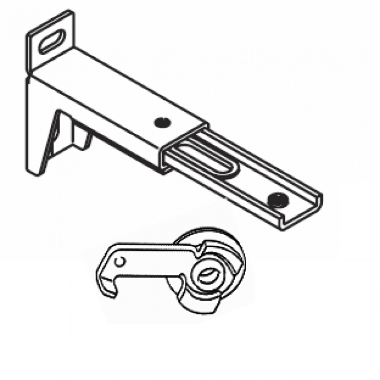 10cm - 13cms adjustable extension bracket with clamp (Each)