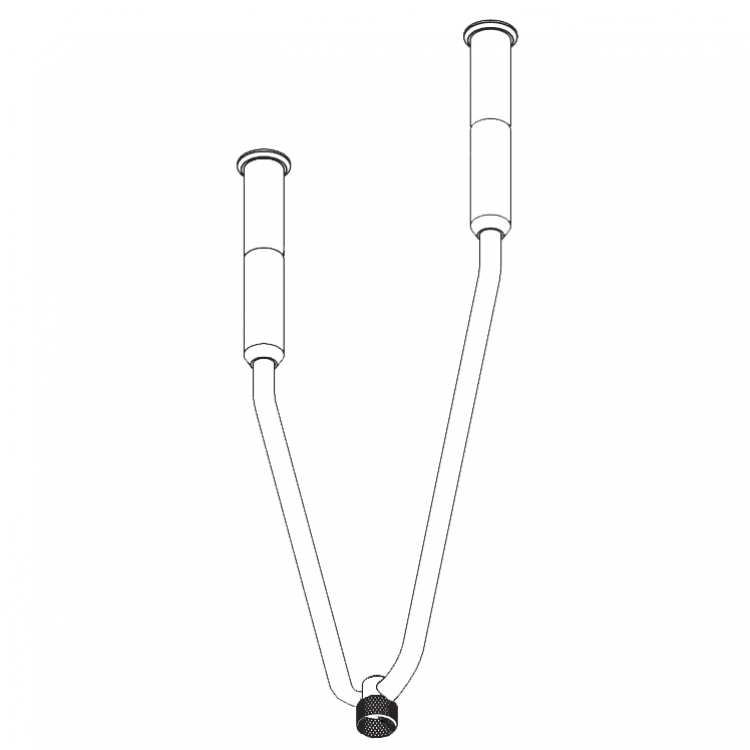 6650 Safety Track system : V-hanger with safety device 6677