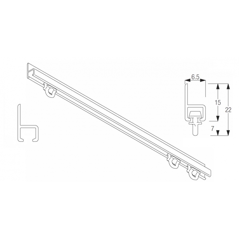 Hand Operated Curtain track system parts