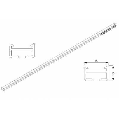Hand Operated Curtain track system parts