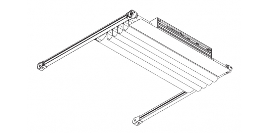 2195 system : L' bracket A, with 2 rivetted clamps