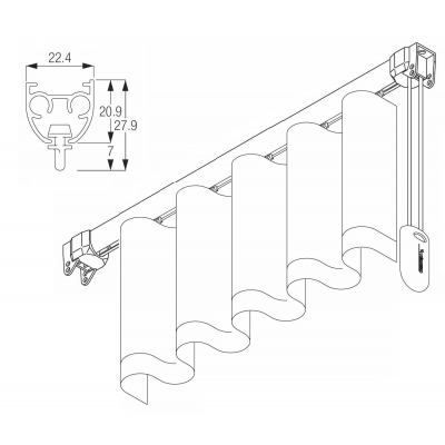 Wave Cord operated tracks