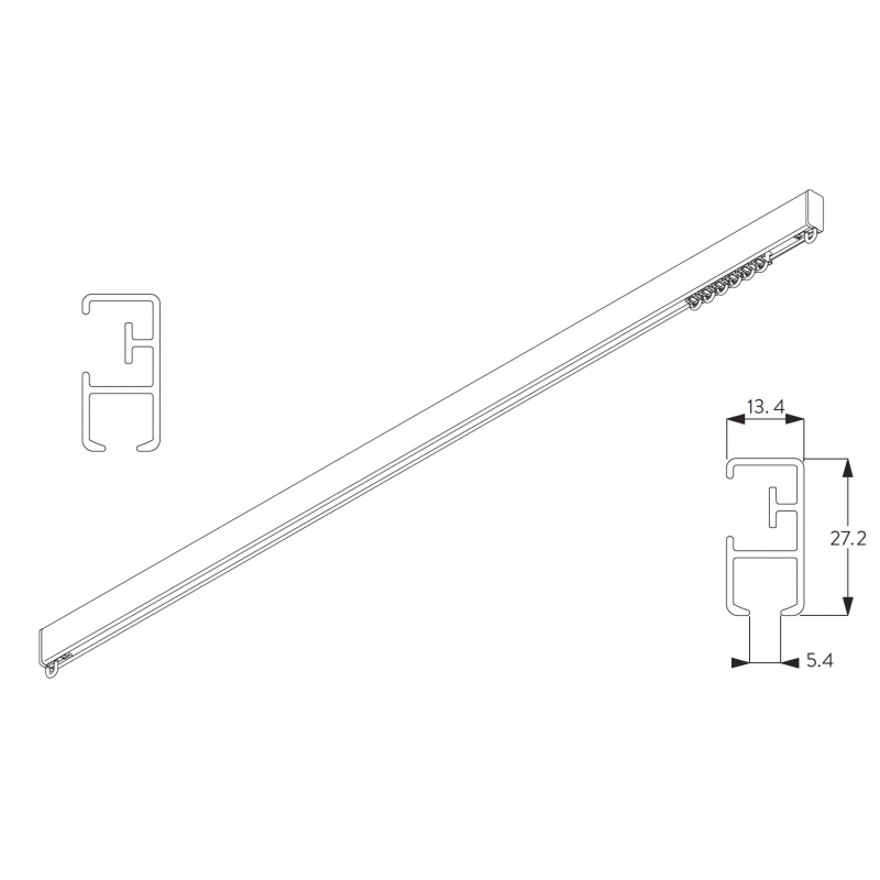 Hand Operated Curtain track system parts