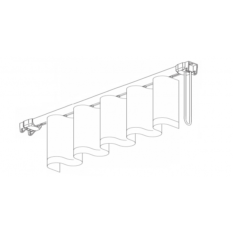 Wave Curtain Tracks & Poles from Silent Gliss Systems ...